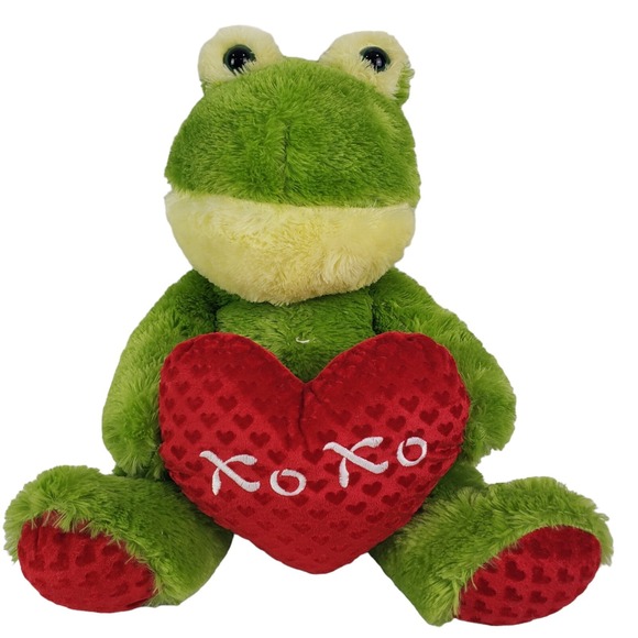 Toys | Frog Plush Stuffed Animal With Xoxo Heart Green Soft Toy 2 In ...
